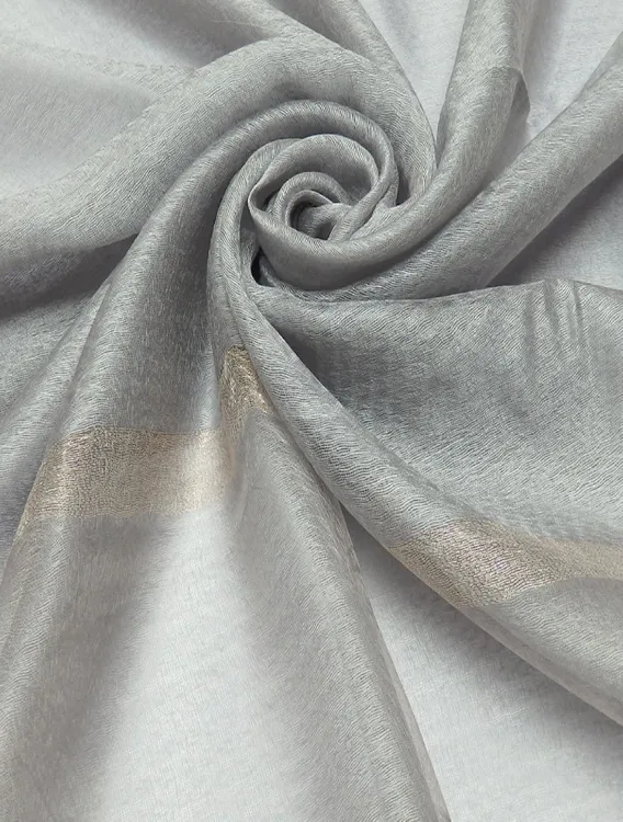Silver Shimmer Organza Hijab