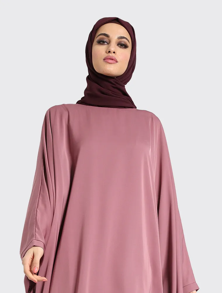 Rose Pink Basic Farasha Online in UK - Zadina Abayas @£24.99