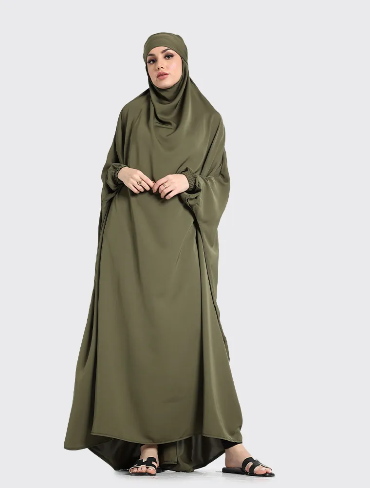 Olive 1 Piece Jilbab @$44.00