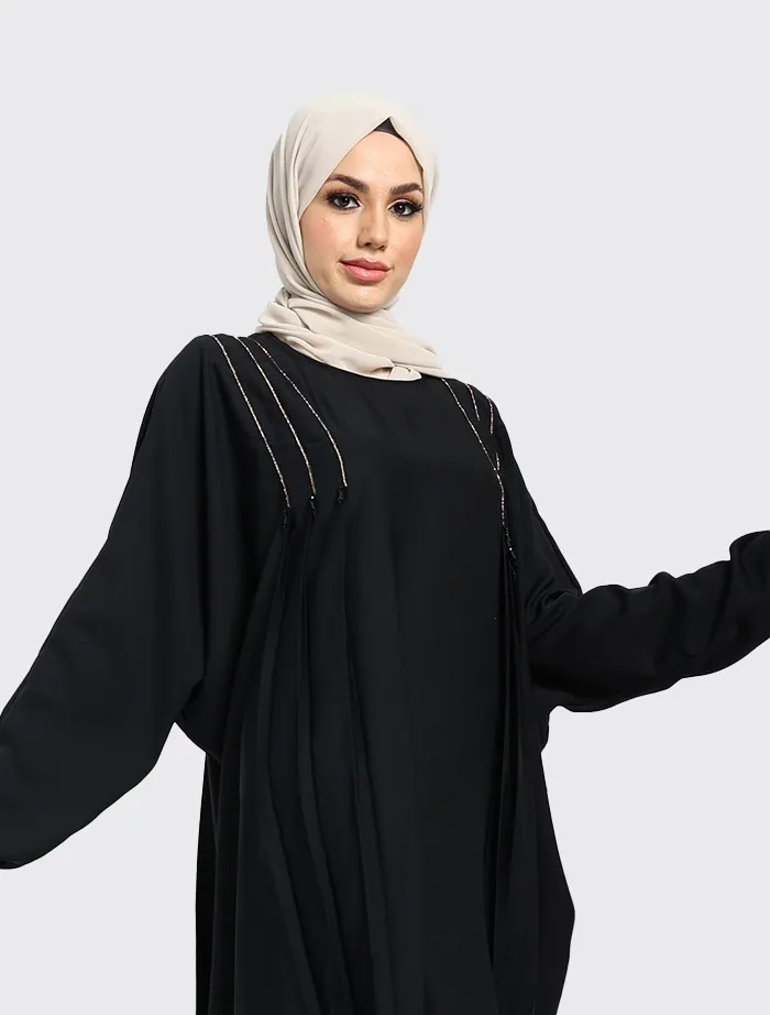 Black Habiba Batwing Abaya