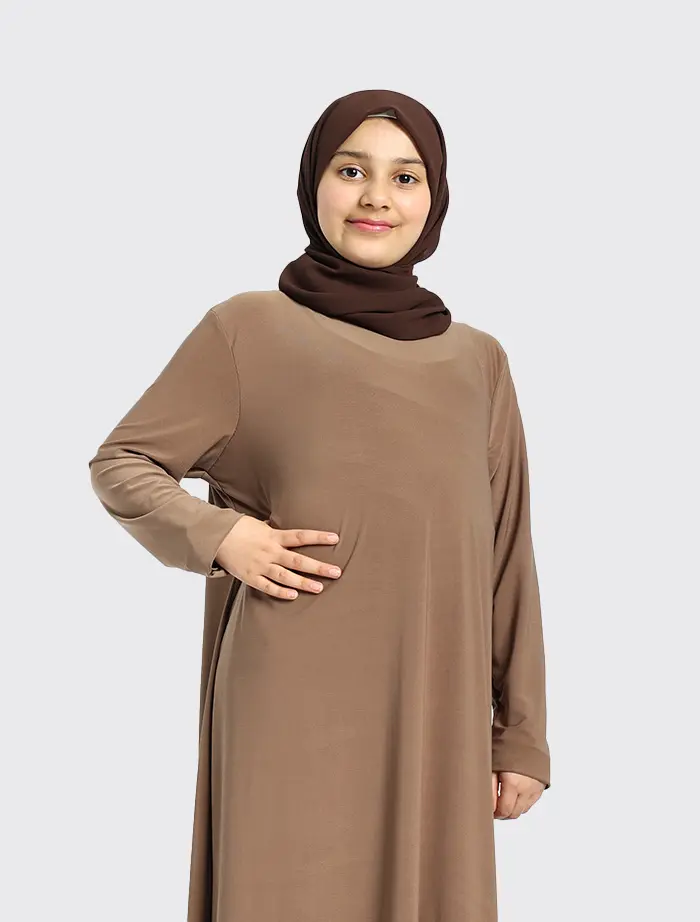 Girls Mocha Inigo Abaya Online in UK @£11.99