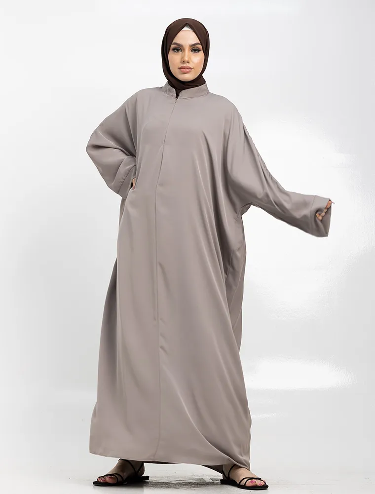 Stone Basic Zip Batwing