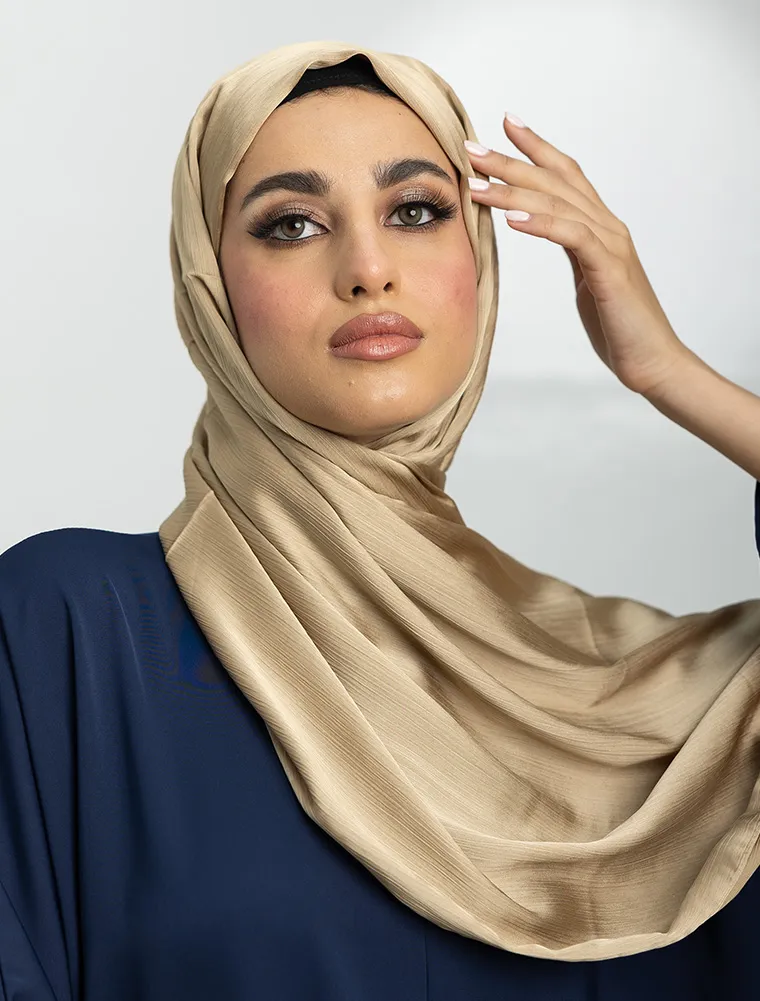 Gold Satin Muna Hijab