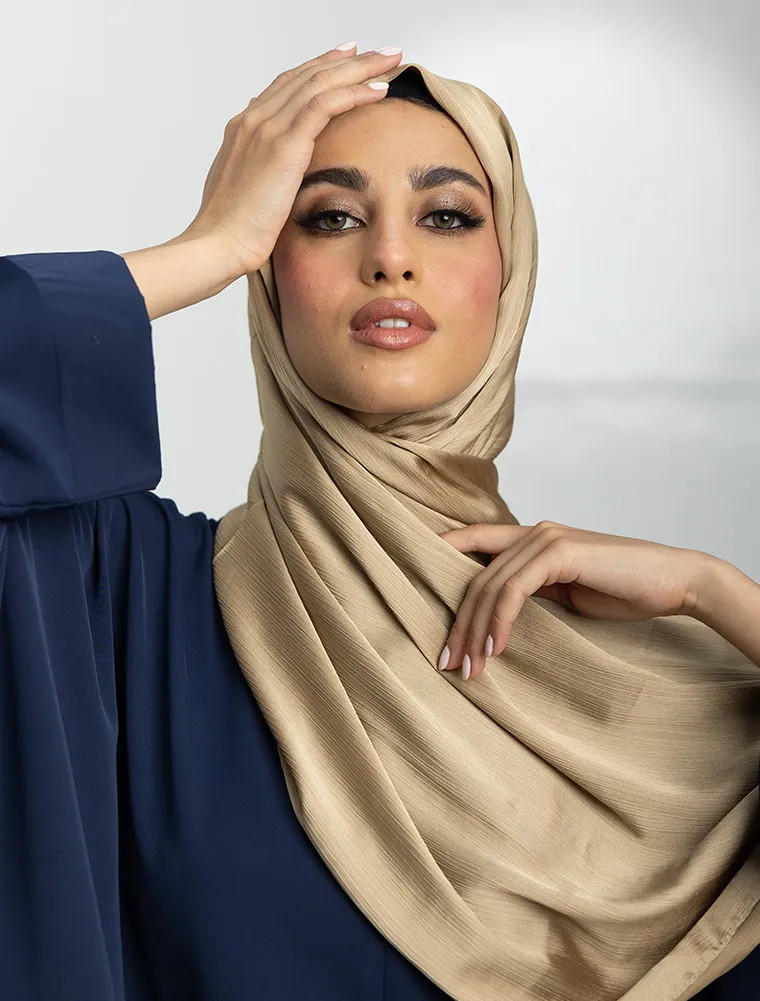 Gold Satin Muna Hijab