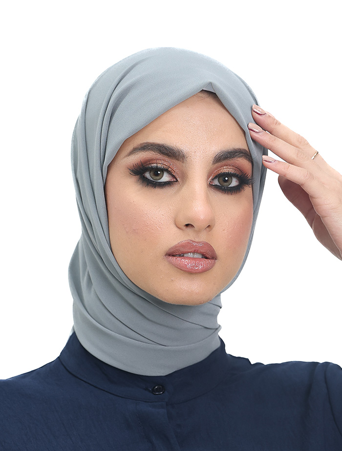 Home / Silver Georgette Hijab
