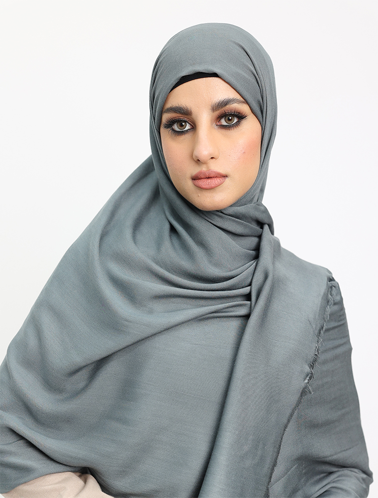 Grey Modal Hijab @$14.00