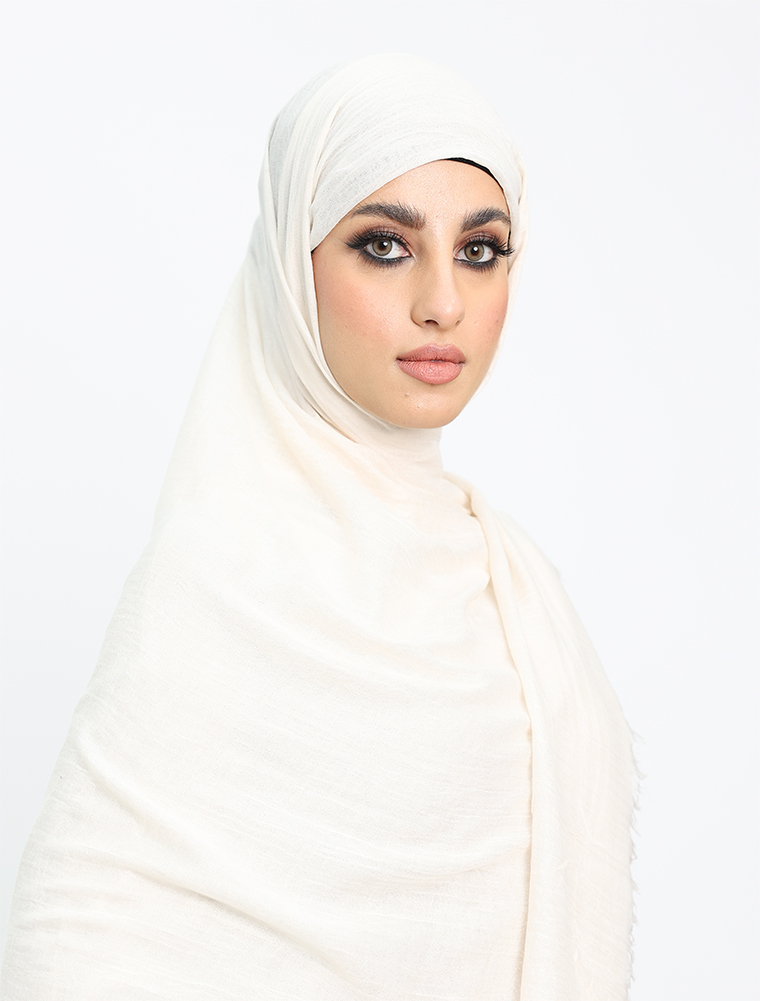 Cream Modal Hijab @$14.00