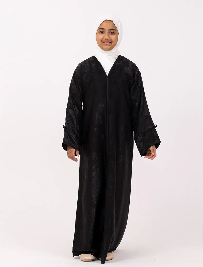 Black Shimmer Girls Abaya @$75.00
