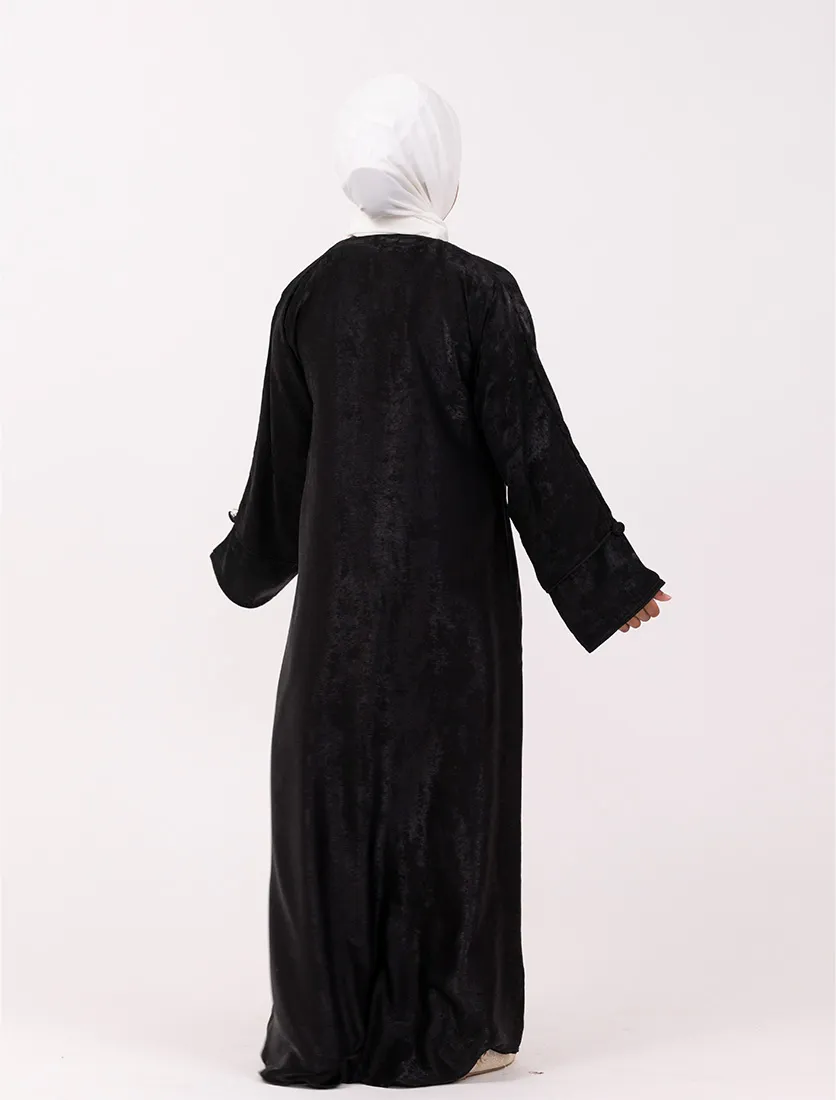 Black Shimmer Girls Abaya @$75.00