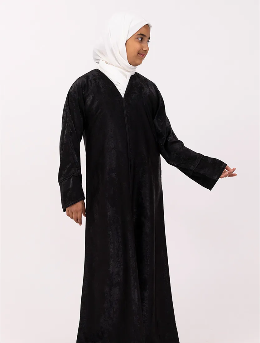 Black Shimmer Girls Abaya @$75.00